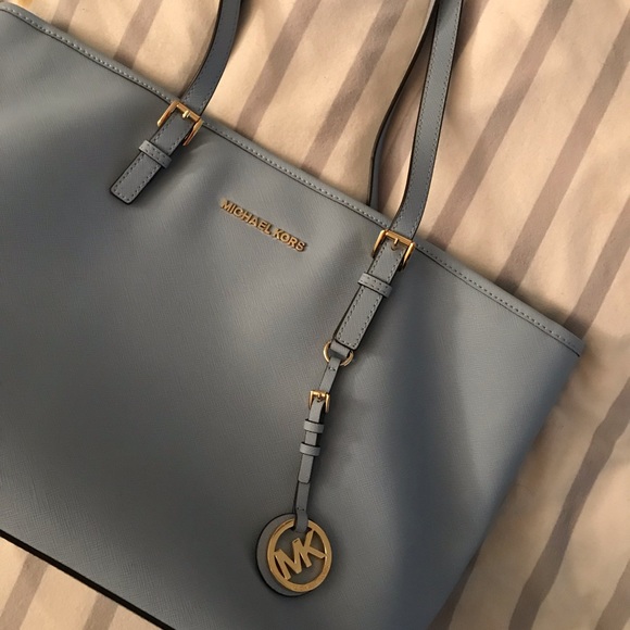 Michael Kors | Bags | Michael Kors Jet Set Leather Tote | Poshmark
